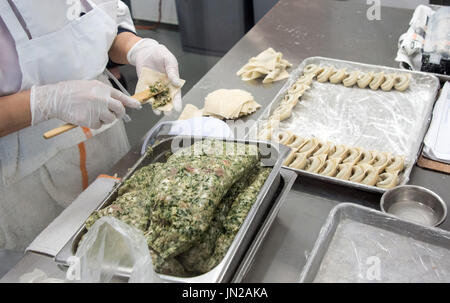 Preparing Ingredients for Chinese Dumplings – Pork, Vegetables, and ...