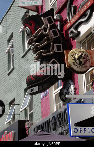 giant boot Camden High Street London Stock Photo - Alamy