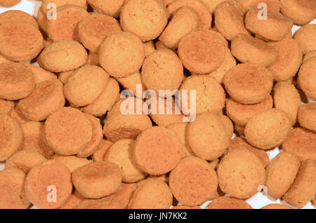 A lot of those small ball shaped cakes baked at Christmas Stock Photo ...