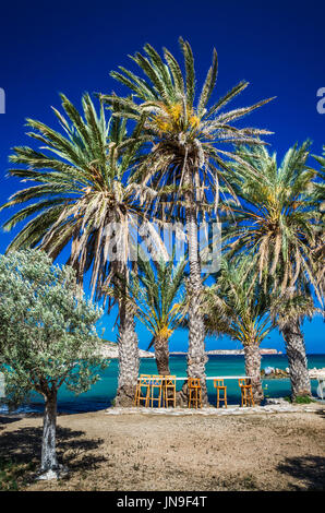 Agia Irini beach, Paros island, Greece. Beautiful Greek beach with ...