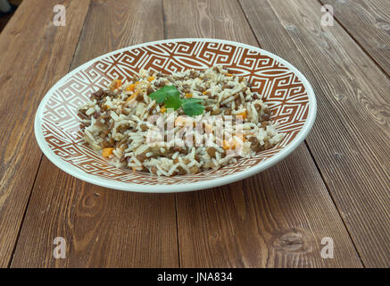 Dampokhtak - Persian Rice with lentils . Iranian food Stock Photo - Alamy
