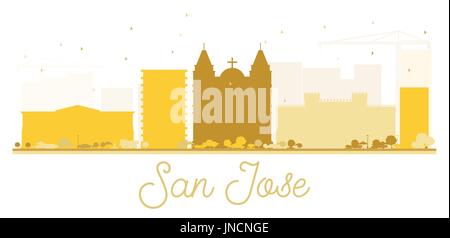 Costa Rica, San Jose flat landmarks vector illustration. Costa Rica ...