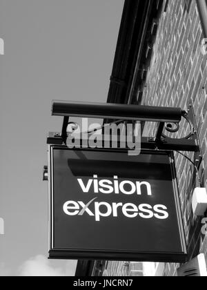 Vision Express optician sign over premise, British company established ...