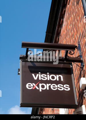 Vision Express optician sign over premise, British company established ...