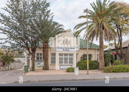 WINDHOEK, NAMIBIA - JUNE 18, 2017: The first building of the Orban ...