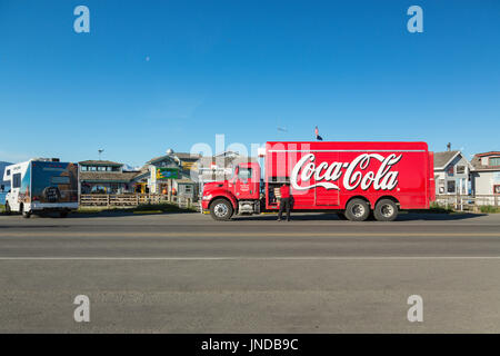 Coca Cola Truck, Homer Spit, Homer, Alaska, USA Stock Photo - Alamy