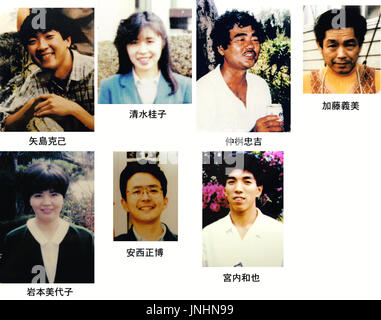 TOKYO, Japan - Photos of some of the 44 missing people disclosed Feb ...