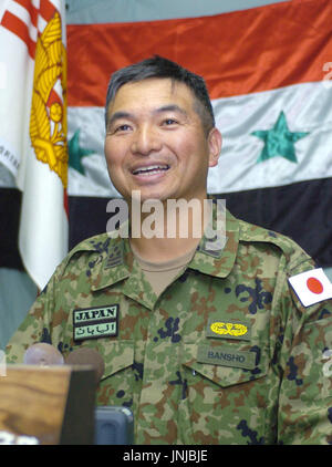 SAMAWAH, Iraq - Col. Koichiro Bansho, commander of the Japanese Ground ...