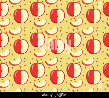 apples fresh fruits pattern background vector illustration design Stock ...