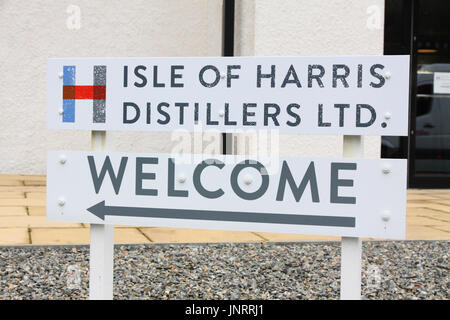 Welcome to the Isle of Harris in the Outer Hebrides, Scotland Stock ...