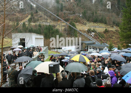 Kaprun memorial for people in cable car disaster Gedenkstatte 11.11. ...