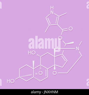 Batrachotoxin (BTX) neurotoxin molecule. Found in number of animals ...