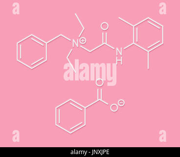 Denatonium benzoate bittering agent. Skeletal formula Stock Photo - Alamy