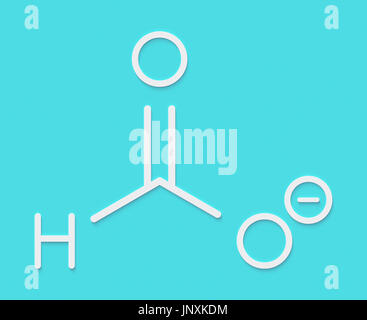 Formate anion, chemical structure. Skeletal formula Stock Photo - Alamy