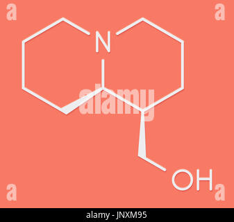 lupinine lupin alkaloid molecule. Skeletal formula Stock Photo - Alamy