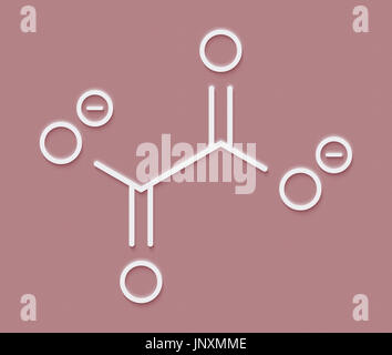 Oxalate anion, chemical structure. Oxalate salts can form kidney stones ...