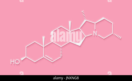 Solanidine potato toxin molecule. Skeletal formula Stock Photo - Alamy