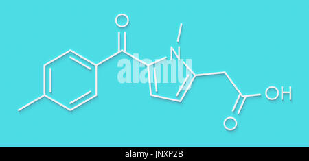Tolmetin NSAID drug molecule. Skeletal formula Stock Photo - Alamy