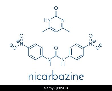 Nicarbazin coccidiostat mixture. Skeletal formula Stock Vector Image ...