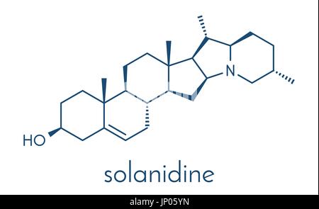 Solanidine potato toxin molecule. Skeletal formula Stock Vector Image ...