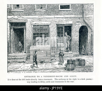 Entrance to a Tenement House and Alley The door at the left leads ...