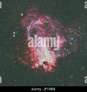 The Omega Nebula, also known as the Swan Nebula, Checkmark Nebula, and the Horseshoe Nebula ...