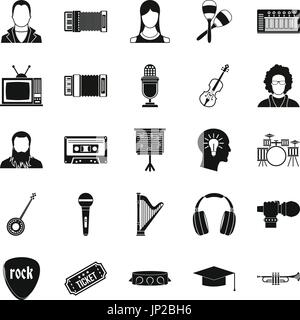 Discourse icons set, simple style Stock Vector Image & Art - Alamy