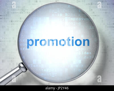 Marketing concept: Promotion with optical glass Stock Photo - Alamy