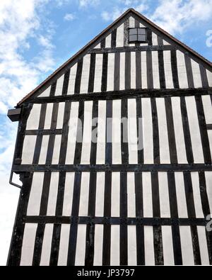 Traditional tudor timber framed wattle and daub houses with pretty ...