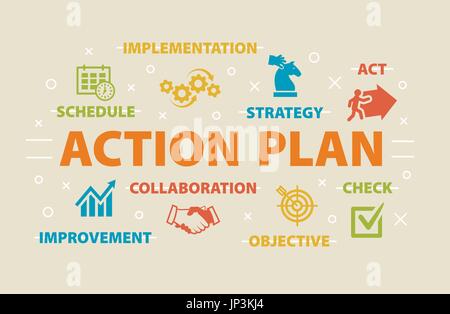 Implementation plan concept icon Stock Vector Image & Art - Alamy