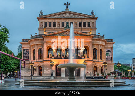 Frankfurt Alte Oper, an opera house in Germany at night Stock Photo - Alamy