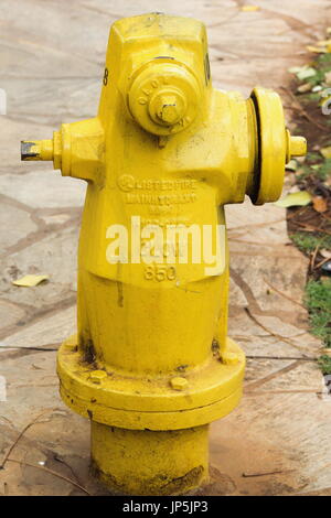 yellow water main fire hydrant indicator road sign county londonderry ...