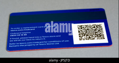 Tesco Clubcard with QR code Stock Photo - Alamy