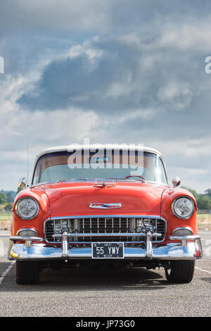 1955 Chevrolet Bel Air front end. Chevy. Classic American car Stock ...