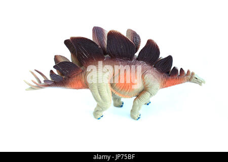 Dinosaur Stegosaurus plush soft toy isolated on white background Stock ...