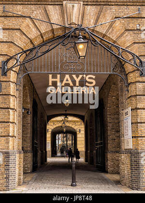 Entrance to Hay's Galleria the retail, restaurant and office centre ...