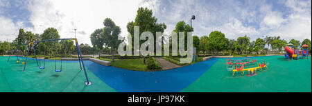 360 Panorama playground in the park Stock Photo - Alamy