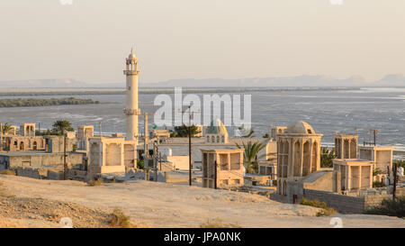 Bandar-e Laft at sunset, Qeshm Island, Iran Stock Photo - Alamy