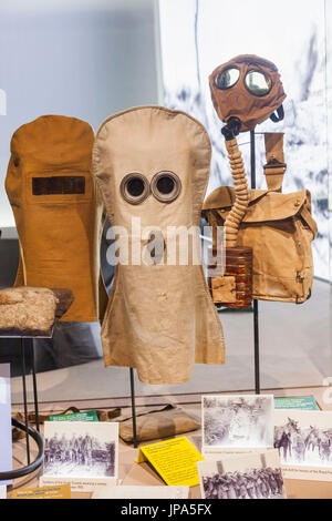 Gas masks at Imperial War Museum, London Stock Photo - Alamy