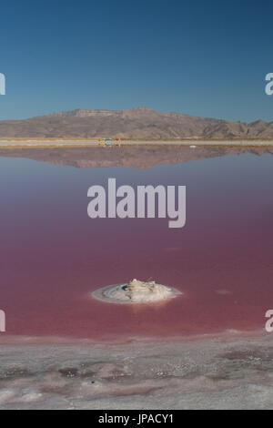 Iran, Maharlu Lake, Salt Stock Photo - Alamy