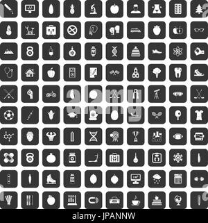 100 well person icons set grunge orange Stock Vector Image & Art - Alamy