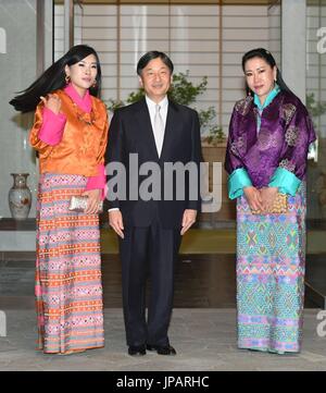 (L-R) Bhutan's Princess Dechen Yangzom Wangchuck, Japan's Crown Prince ...