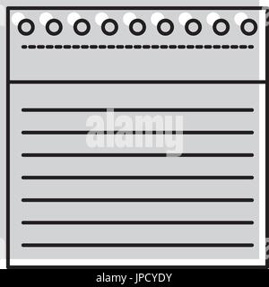 Lined paper icon. Simple sheet design. Horizontal lines. Vector ...