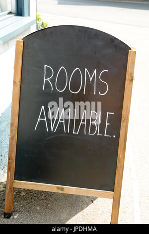 Available Room Sign outside Hotel, vacancy room waiting for guests ...