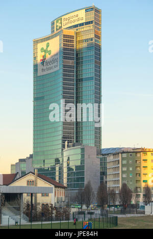 MILAN, ITALY - DECEMBER 5: Palazzo Lombardia in Milan on december 5 ...