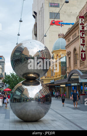 Rundle Mall & Malls Balls, Adelaide, South Australia Stock Photo - Alamy