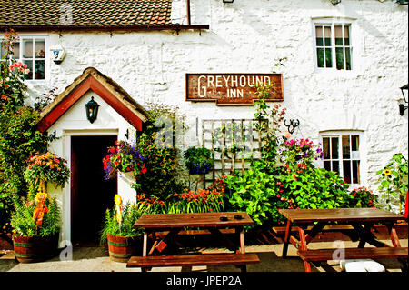 The Greyhound Inn, Saxton, North Yorkshire Stock Photo - Alamy