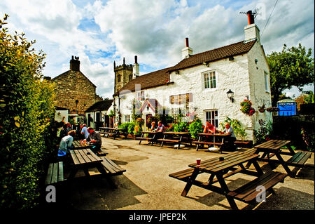 The Greyhound Inn, Saxton, North Yorkshire Stock Photo - Alamy