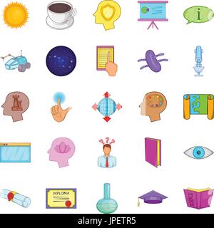 Brainwave icons set, cartoon style Stock Vector Image & Art - Alamy
