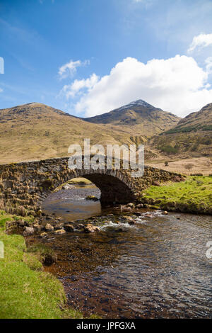 Butterbridge crossing Kinglas Water the Scottish Highlands Scotland ...